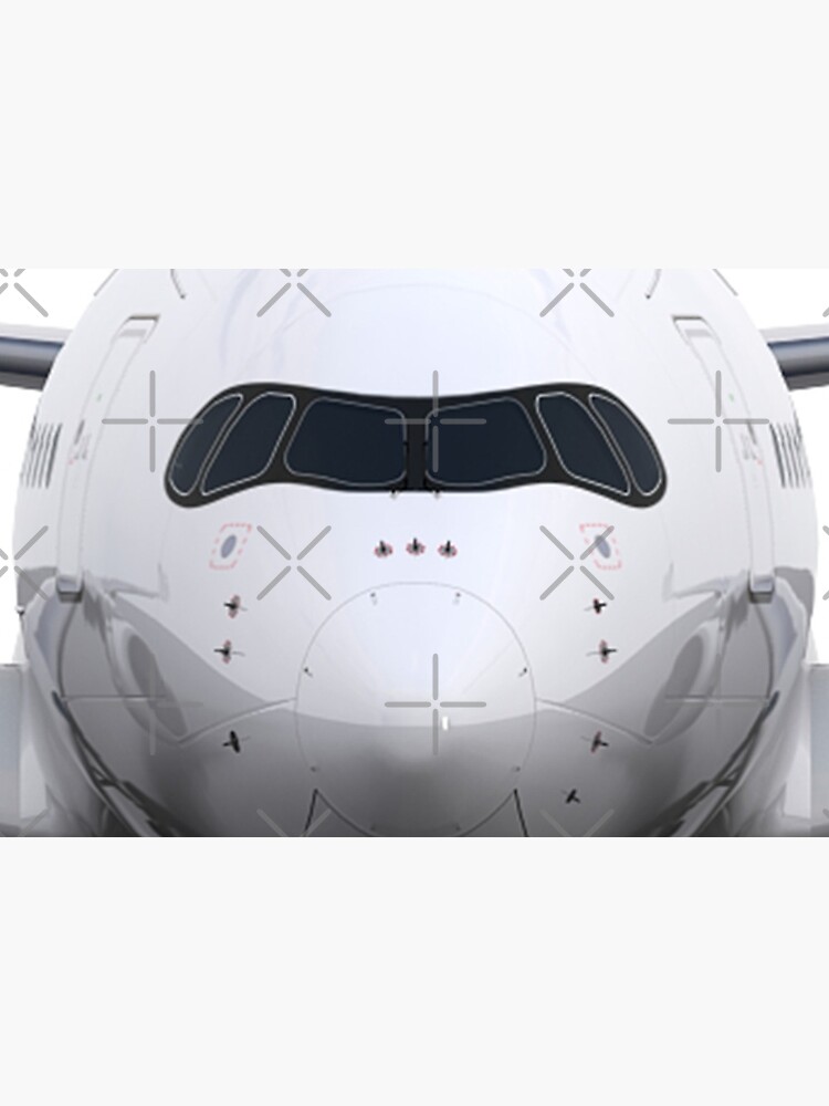 "Airbus A350 Nose View" Mask for Sale by zopenhawer | Redbubble