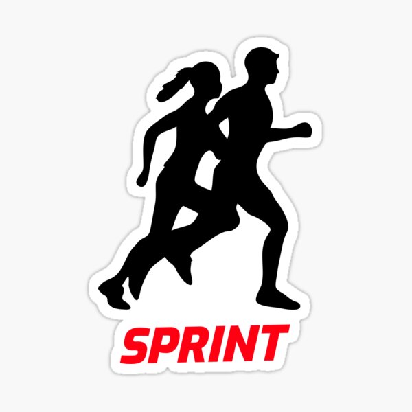 "SPRINT" Sticker for Sale by ShashwatAnand | Redbubble