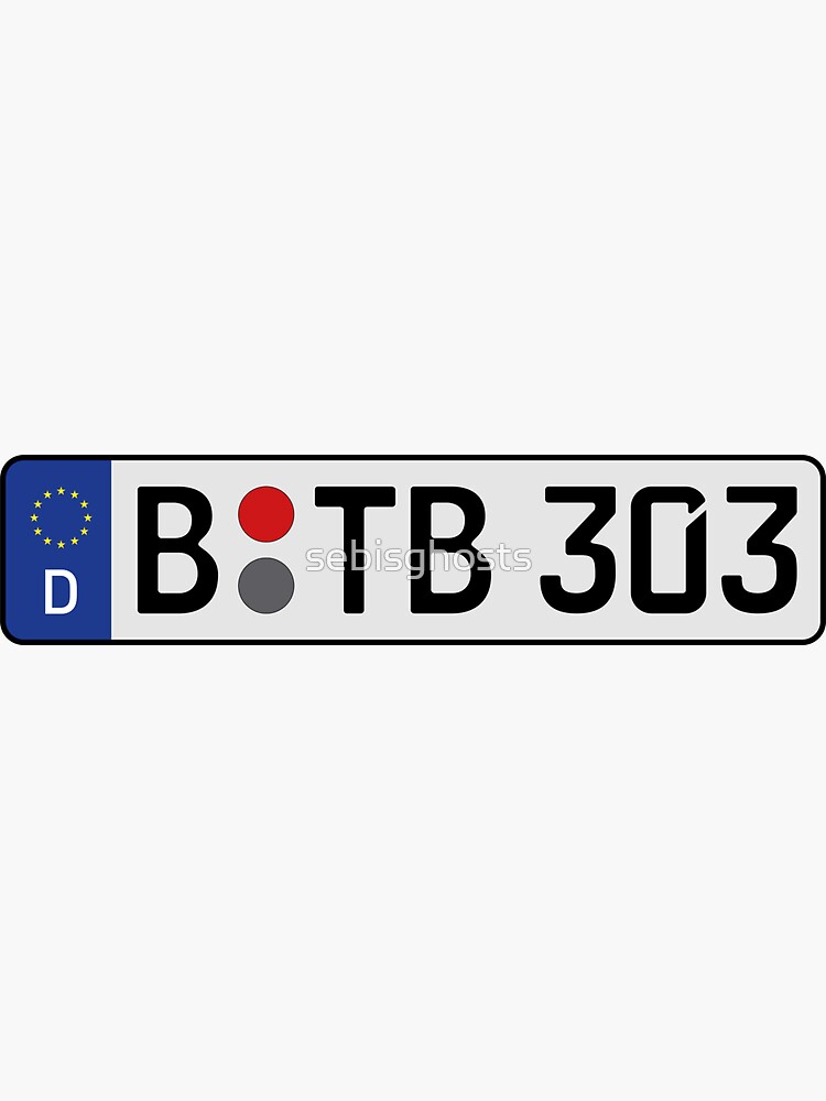 "Berlin 303" Sticker by sebisghosts | Redbubble
