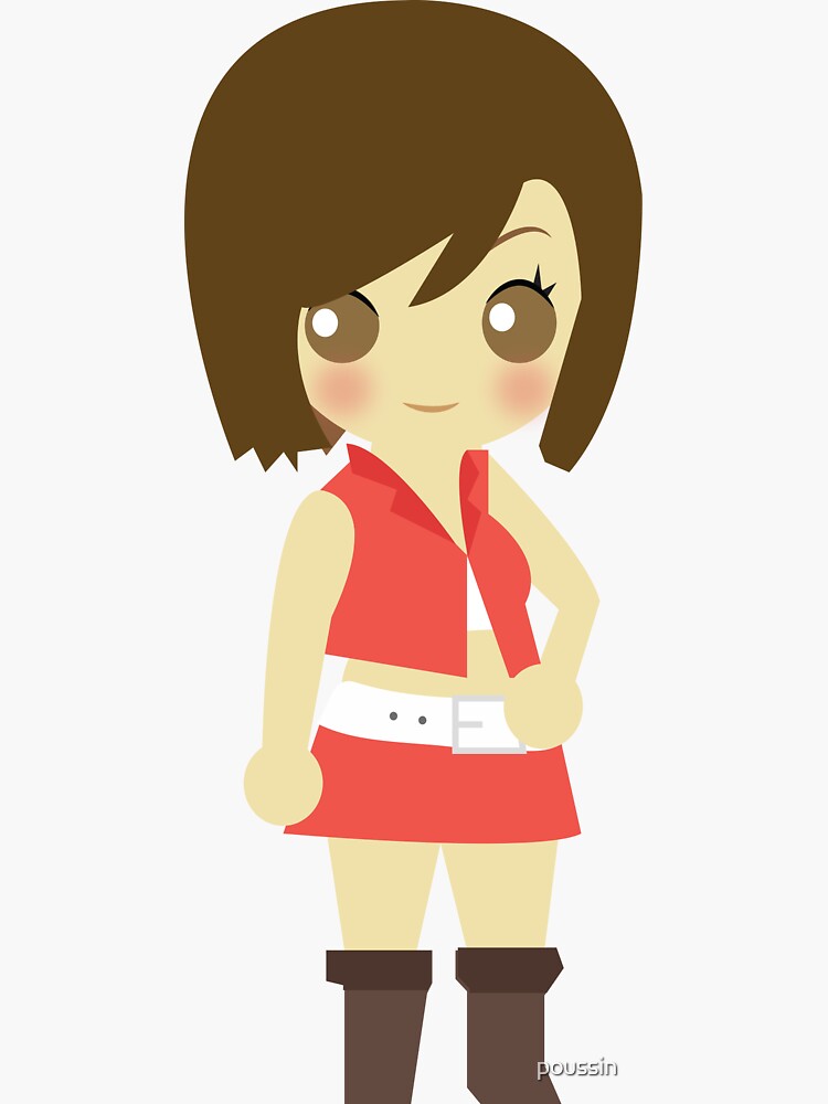 "Chibi Meiko" Sticker by poussin | Redbubble
