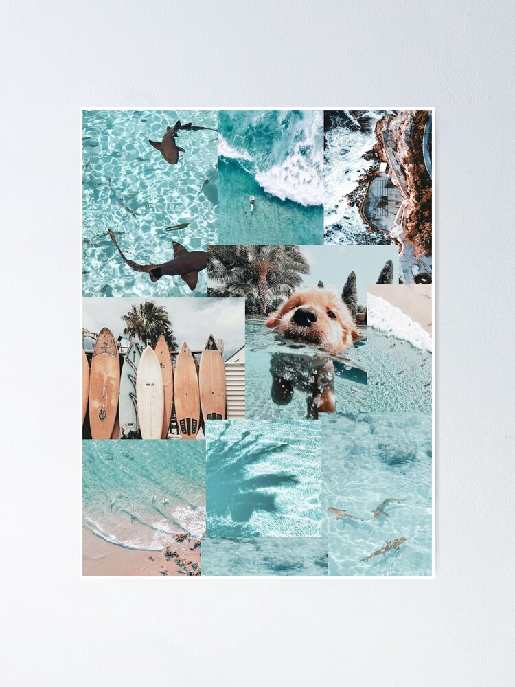 "Beach collage" Poster for Sale by teencostickers | Redbubble