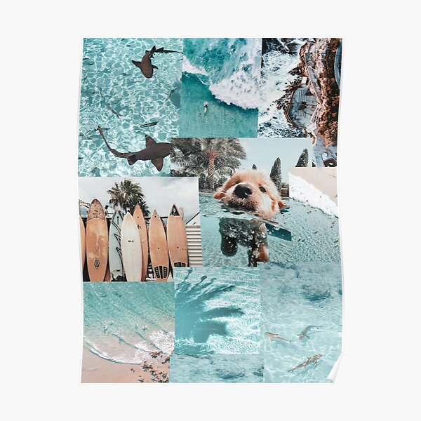 "Beach collage" Poster by teencostickers | Redbubble