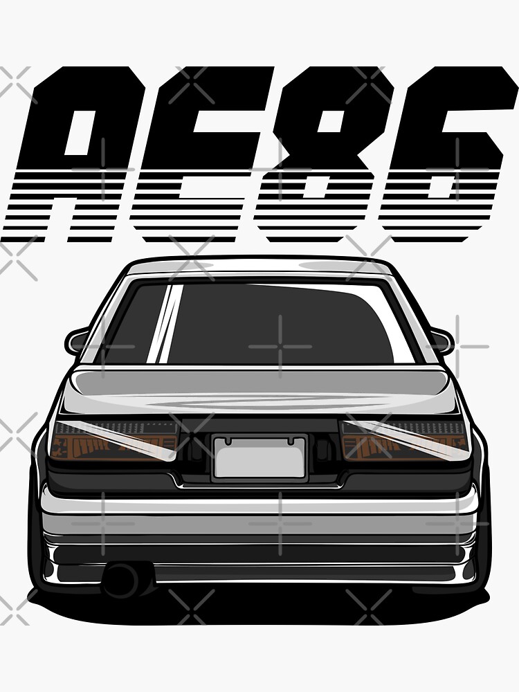 "Toyota ae86 RUNFREE" Sticker for Sale by shakotan | Redbubble