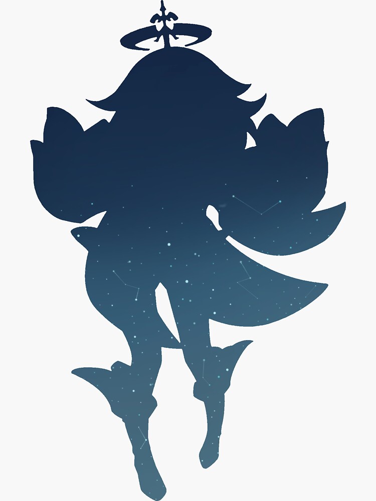 Pegatina «Genshin Impact Paimon silueta» de Notuniuw | Redbubble