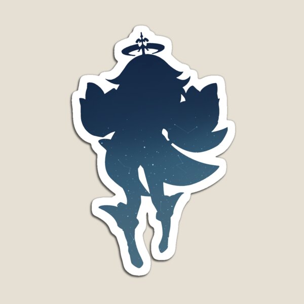 "Genshin Impact Paimon silhouette" Magnet for Sale by Notuniuw | Redbubble