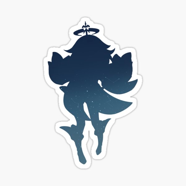 "Genshin Impact Paimon silhouette" Sticker for Sale by Notuniuw | Redbubble