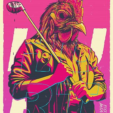 "Hotline Miami Richard" Art Board Print for Sale by DrMoon | Redbubble