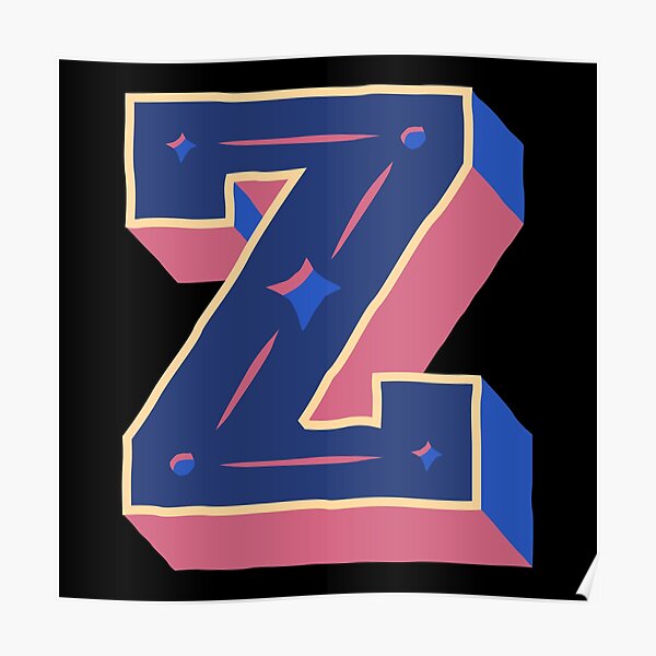 Póster «Alfabeto retro Z» de Dankio | Redbubble