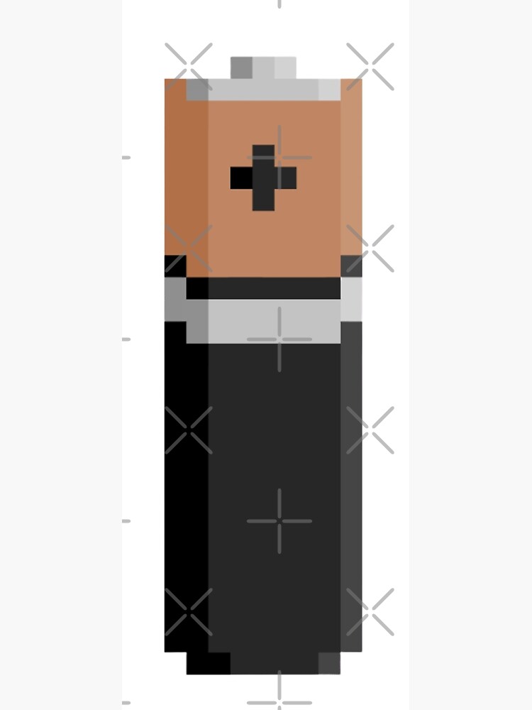 "Battery pixel art" Art Print by retro-muse | Redbubble