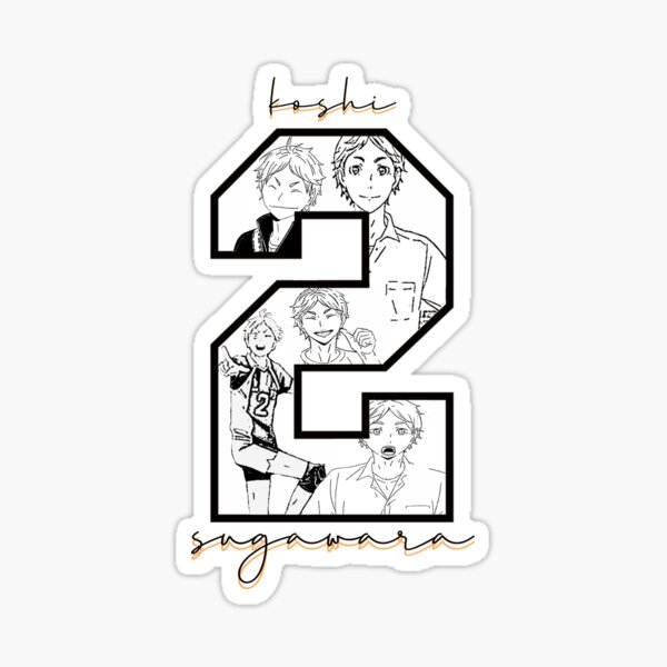 "Koshi Sugawara Haikyuu" Sticker for Sale by kawaiiice | Redbubble