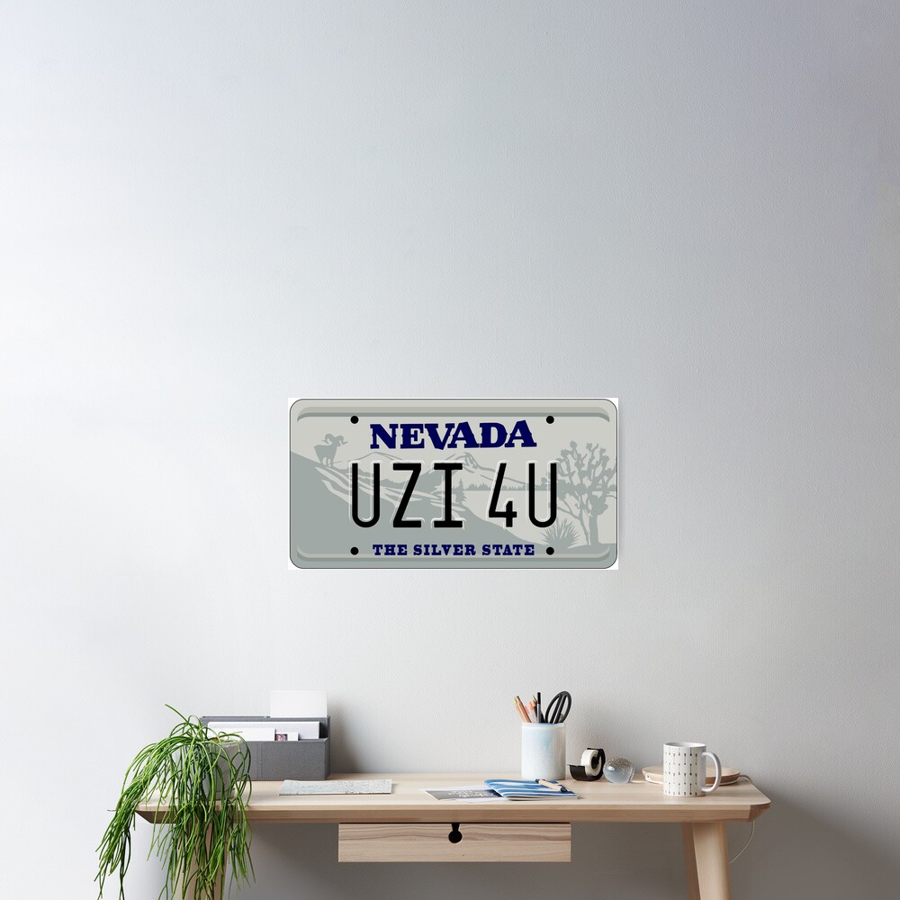 "Tremors UZI 4U Licence Plate Number Plate Graboid" Poster by NerdsLoot ...