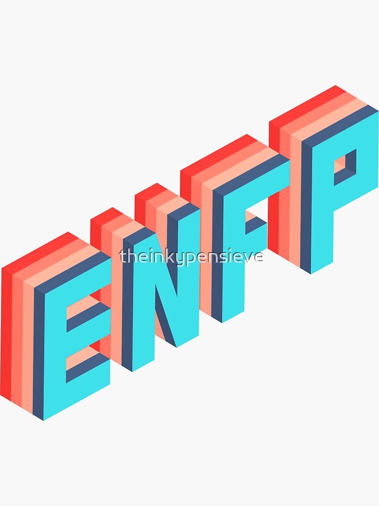 "ENFP Type- MBTI" Sticker for Sale by theinkypensieve | Redbubble