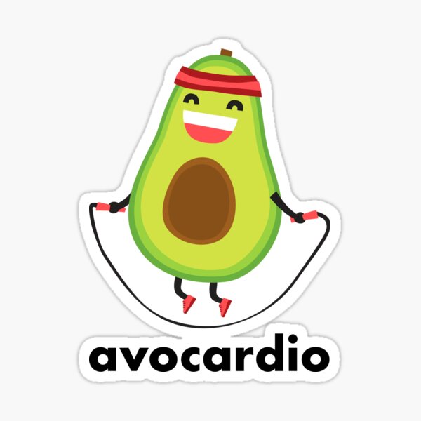 "Avocardio" Sticker for Sale by dmitriylo | Redbubble