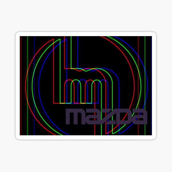 ""M" Mazda logo" Sticker by Maxx-G | Redbubble