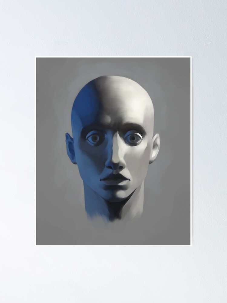 "Floating Head" Poster for Sale by pseudonymrjs | Redbubble