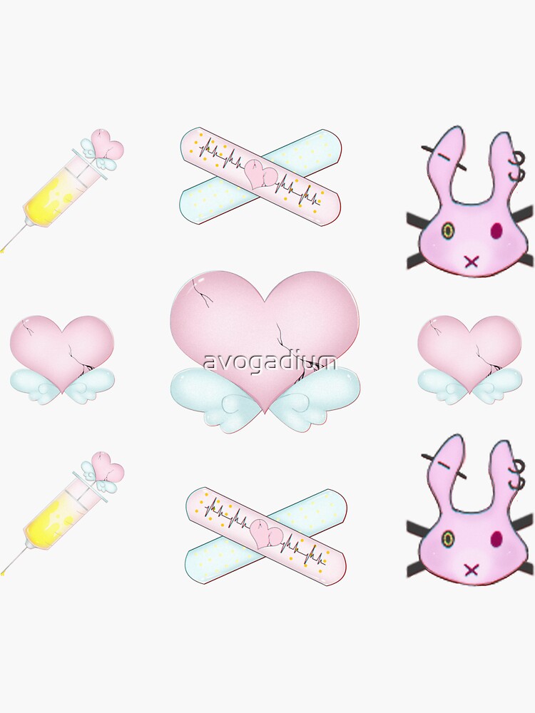 "Yami Kawaii sticker pack 0.01" Sticker for Sale by avogadium | Redbubble