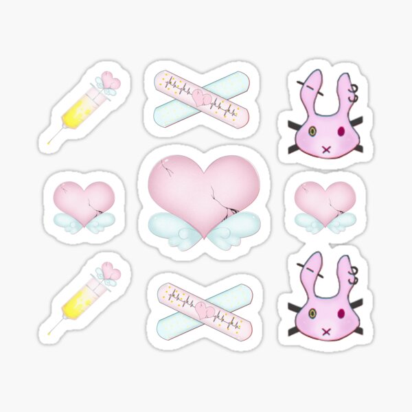 "Yami Kawaii sticker pack 0.01" Sticker for Sale by avogadium | Redbubble
