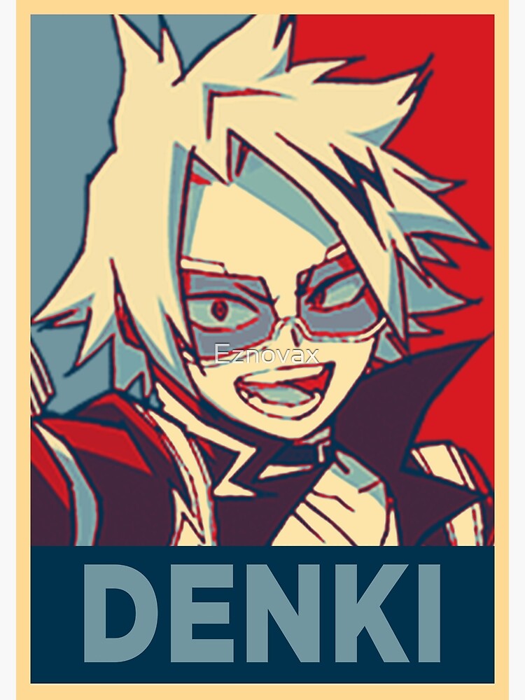 "Denki Kaminari HOPE" Poster for Sale by Eznovax | Redbubble