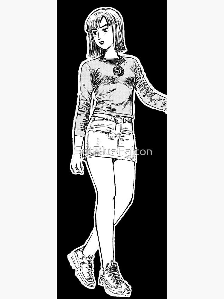"Kyoko Iwase | 岩瀬 恭子 | Initial D | Black" Art Print for Sale by ...