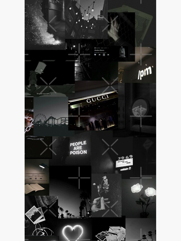 "Black collage " Poster by galaxyartz | Redbubble