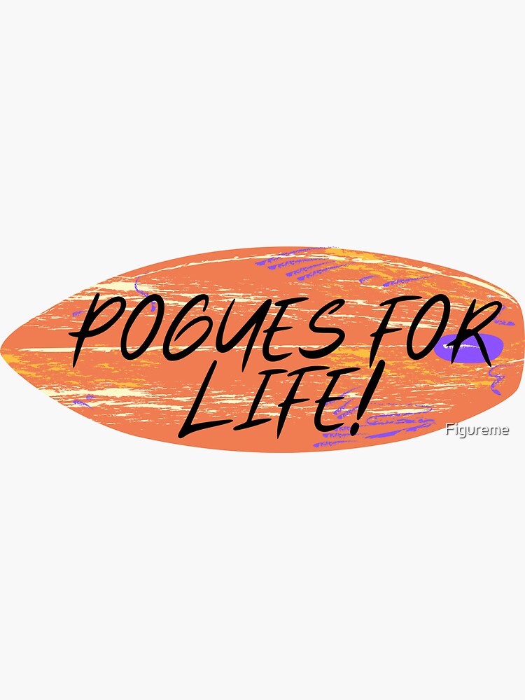 "Pogues for life - Outer Banks" Sticker for Sale by Figureme | Redbubble