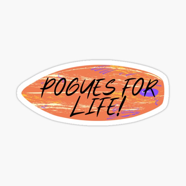 "Pogues for life - Outer Banks" Sticker for Sale by Figureme | Redbubble
