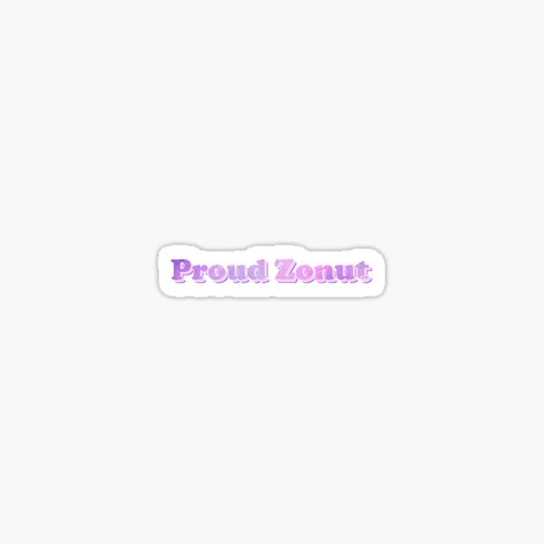 "zoe laverne - Proud Zonut - holographic hydro flask" Sticker for Sale ...