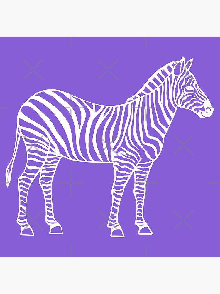 "Negative Zebra" Sticker for Sale by GaCa | Redbubble
