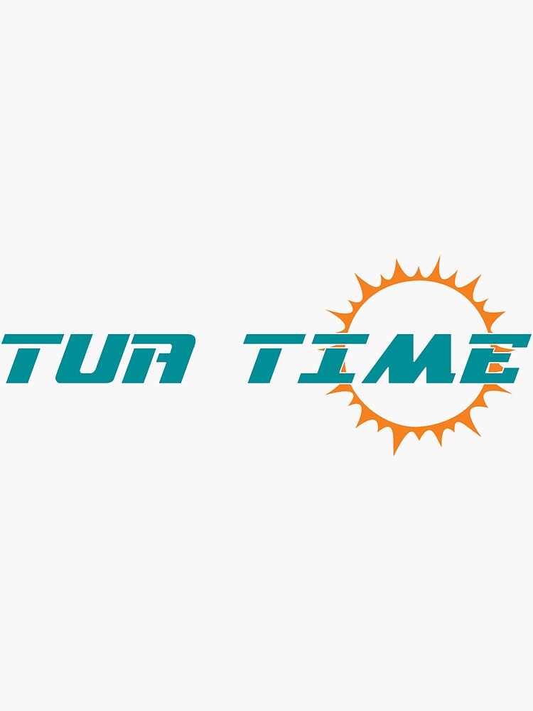 "TUA TIME! - Miami Dolphins - American Football - Fan Art" Sticker for ...