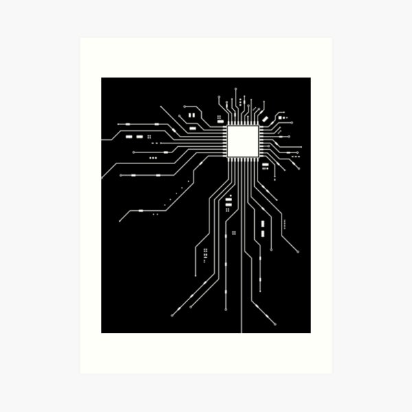 "CPU computer" Art Print by MisterMacadamia | Redbubble
