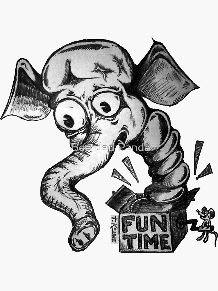 "Fun Time" Sticker for Sale by inapixel | Redbubble
