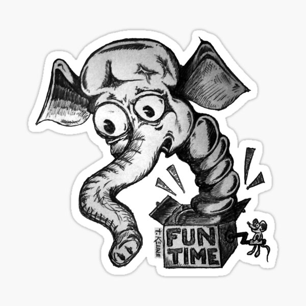 "Fun Time" Sticker for Sale by inapixel | Redbubble