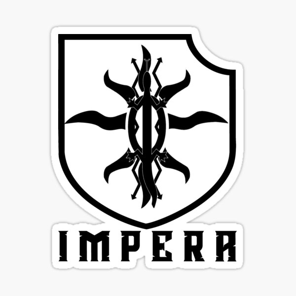 "IMPERA brigade Nilfgaard The Witcher logo " Sticker by Milfgaard ...