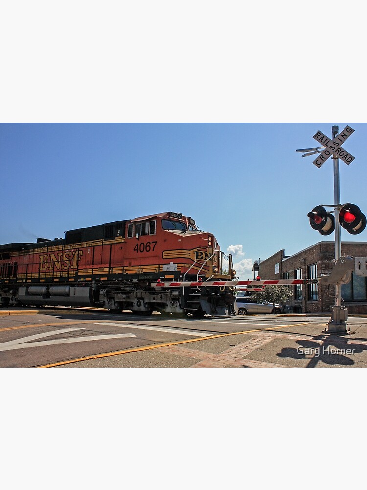 "Railroad Crossing BNSF" Framed Art Print for Sale by stilgar | Redbubble