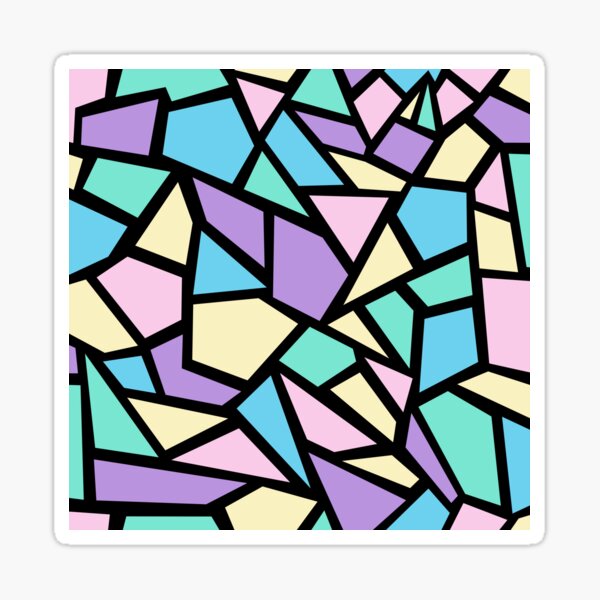 "Stain glass" Sticker by Mariewhite13 | Redbubble