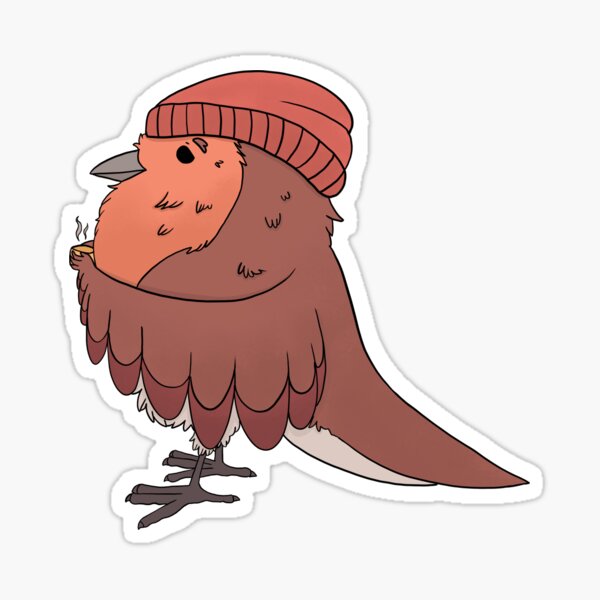 "cold robin" Sticker for Sale by mintmagpies | Redbubble