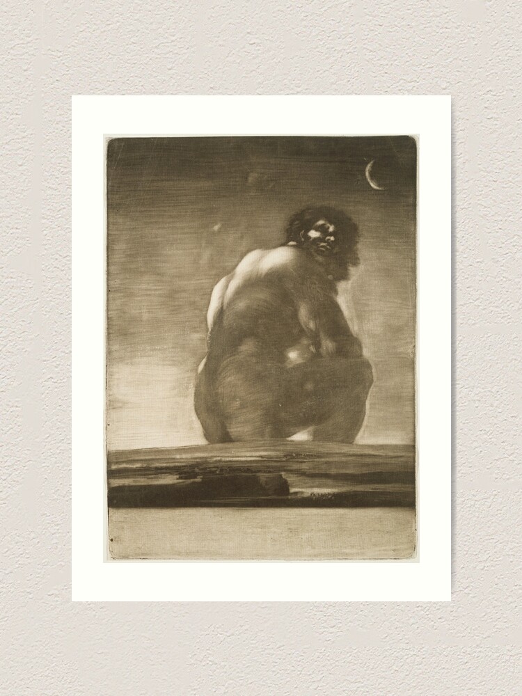 "Goya - Seated Giant (El coloso / The Collosus)- BigArt" Art Print for ...