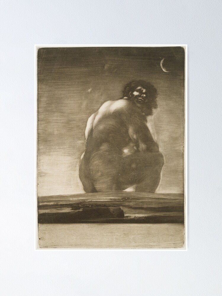 "Goya - Seated Giant (El coloso / The Collosus)- BigArt" Poster for ...