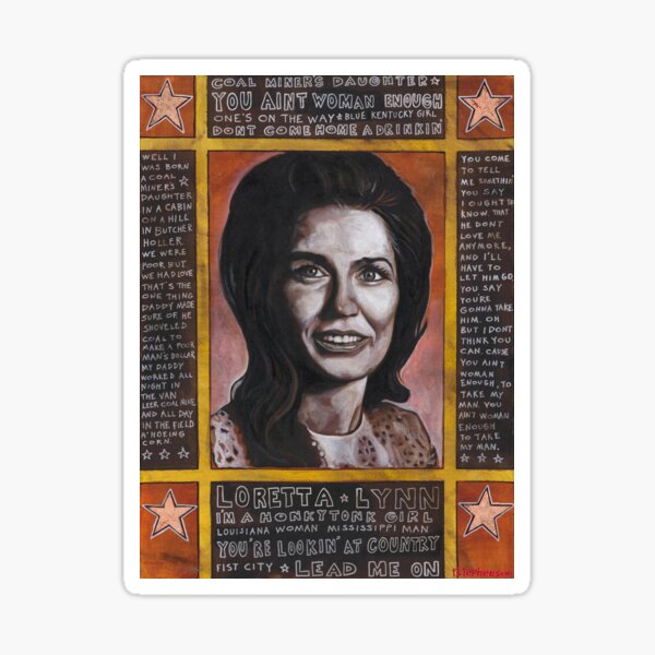 Loretta Lynn Stickers | Redbubble