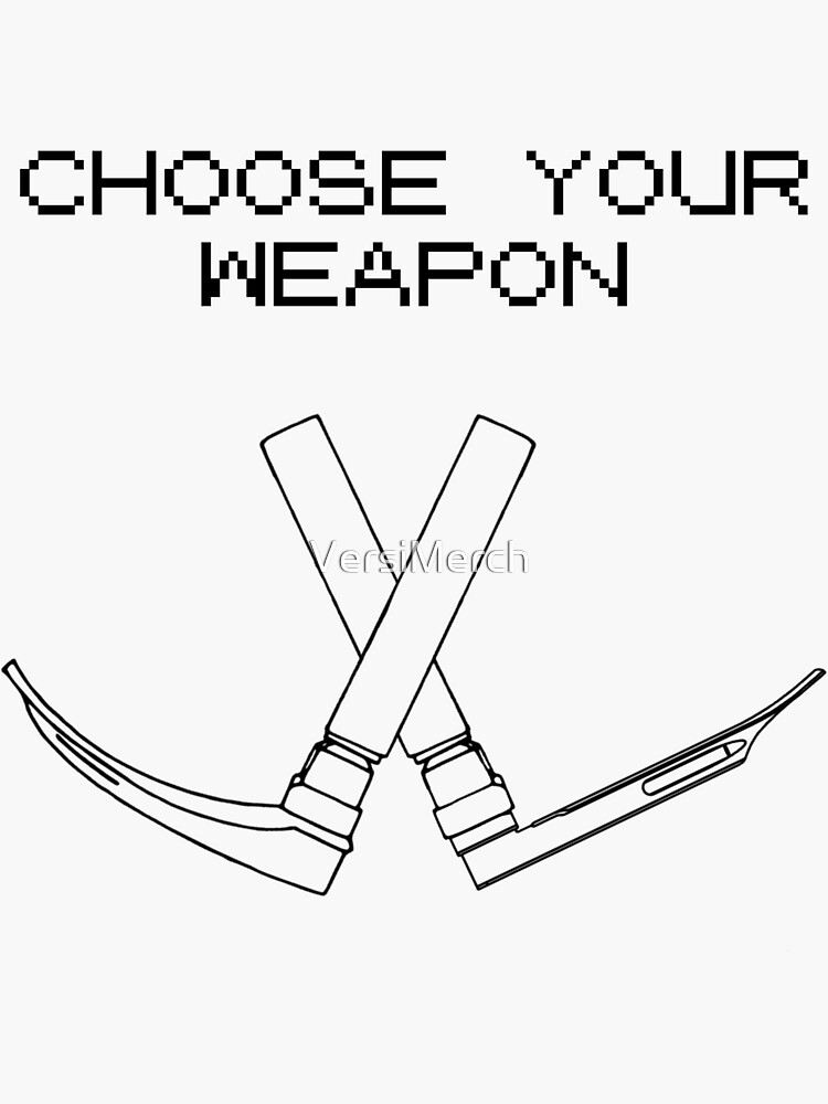 "Miller vs Macintosh Anesthesia / Anaesthesia" Sticker for Sale by ...