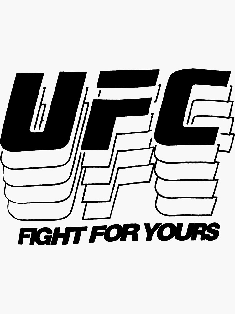 "UFC" Sticker for Sale by MUGPARTY | Redbubble