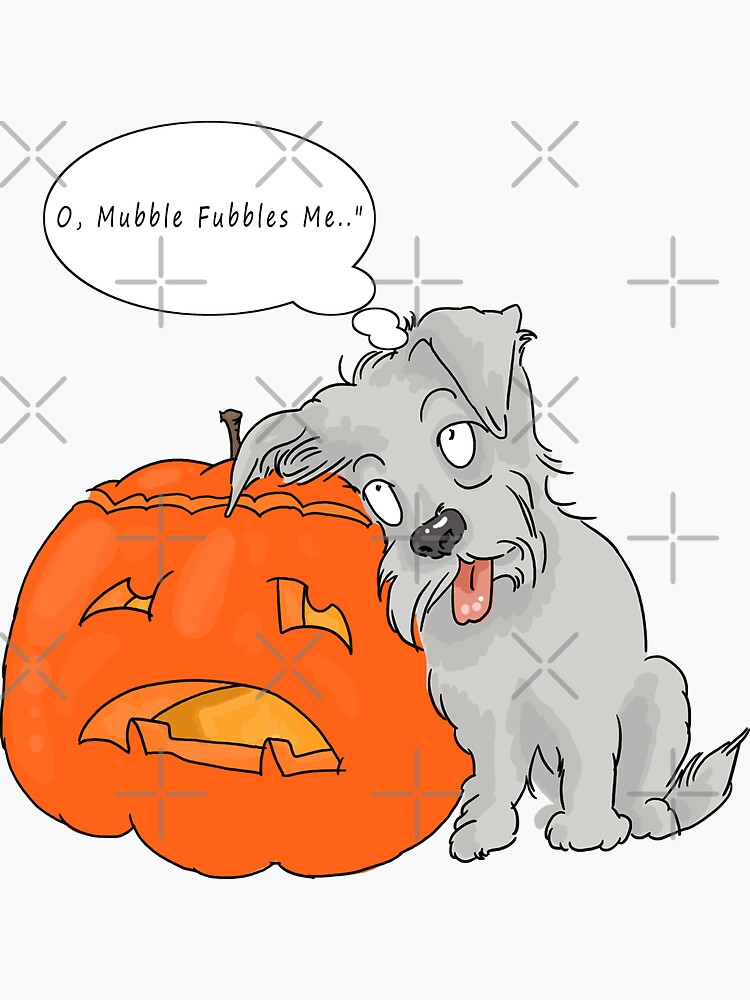 "Mubble fubbles Mutt" Sticker for Sale by AK-Hevonen | Redbubble