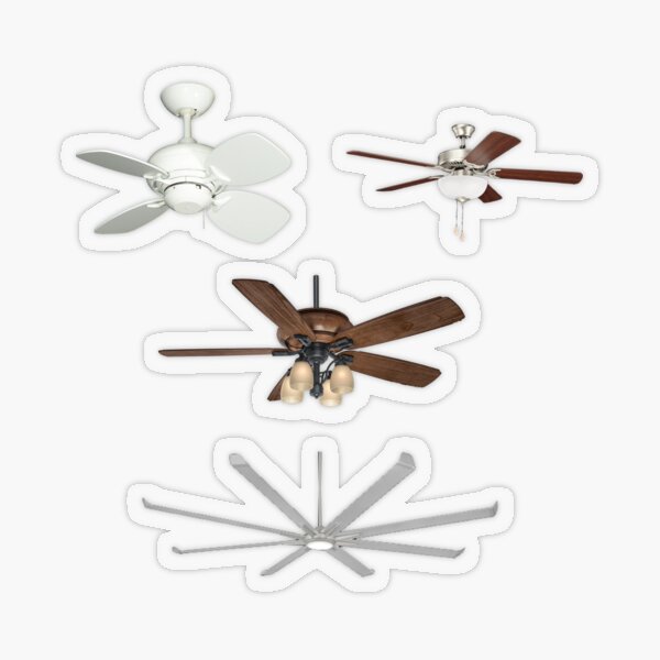"Ceiling Fan Sticker Set #2" Sticker for Sale by Chillychu | Redbubble