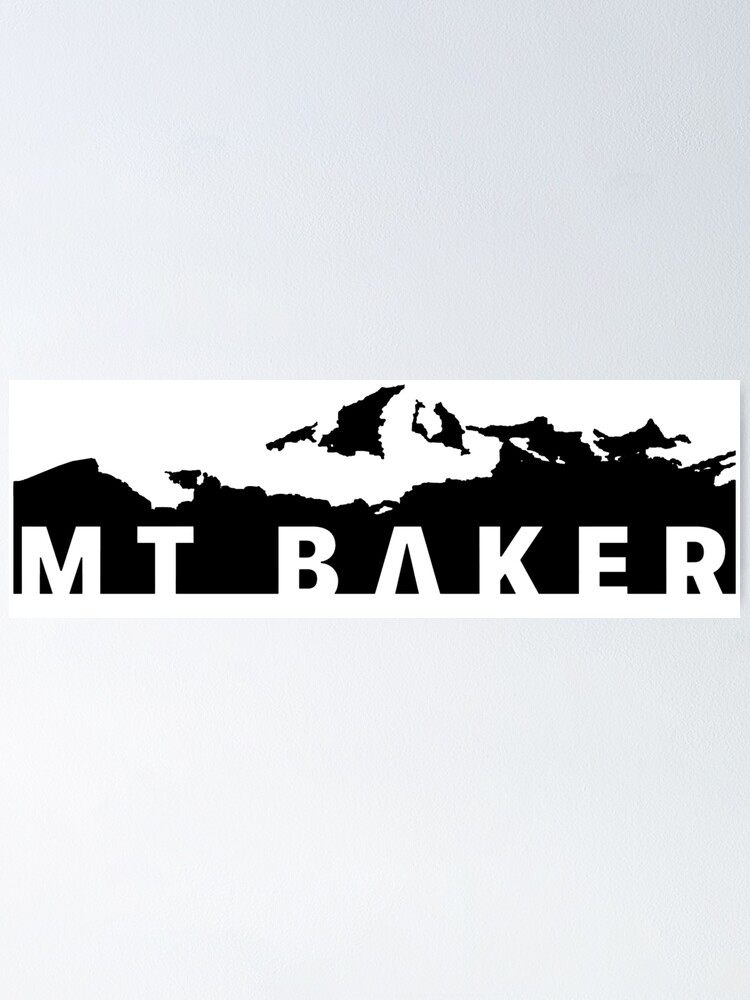 "Minimalist Mount Baker" Poster for Sale by CJS-Art | Redbubble