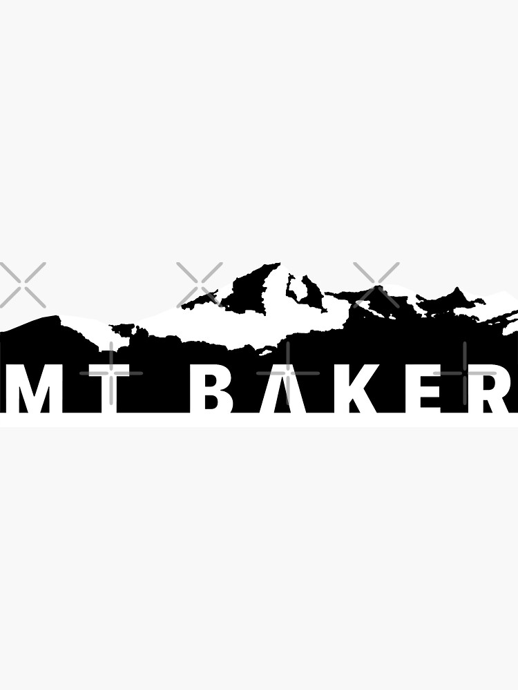 "Minimalist Mount Baker" Sticker for Sale by CJS-Art | Redbubble