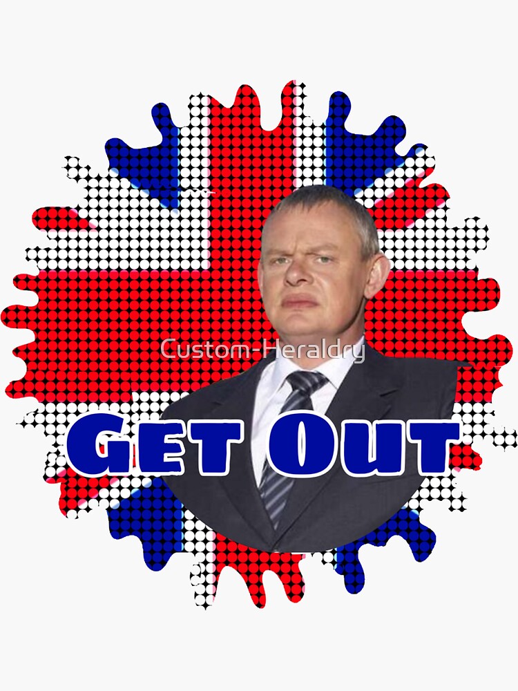 "Doc Martin " Sticker for Sale by Custom-Heraldry | Redbubble