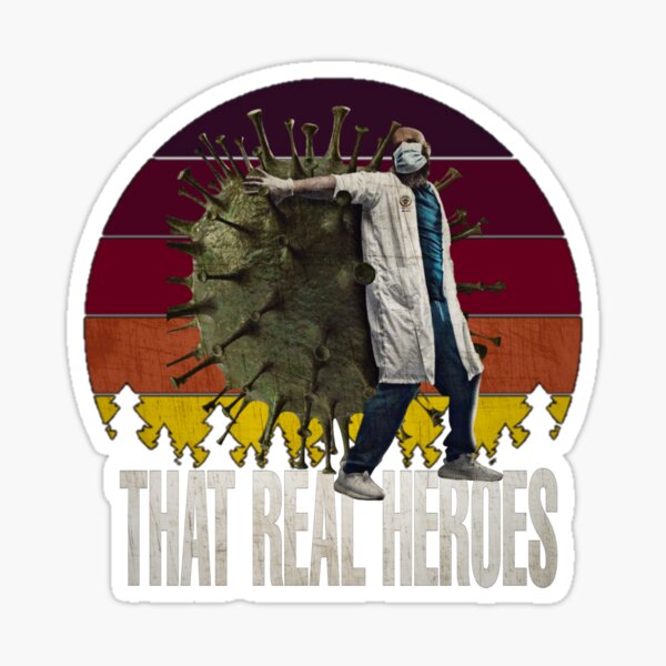 " Doctor real heroes " Sticker for Sale by creativemarket7 | Redbubble
