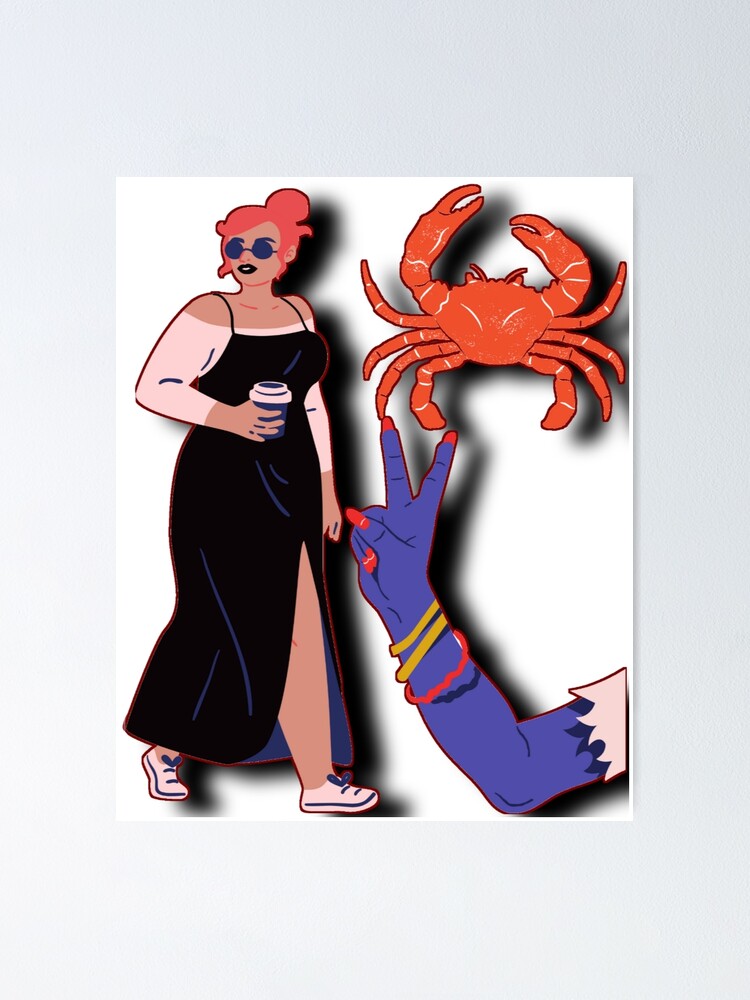 "Lady Crab" Poster by bidhanbiswas | Redbubble