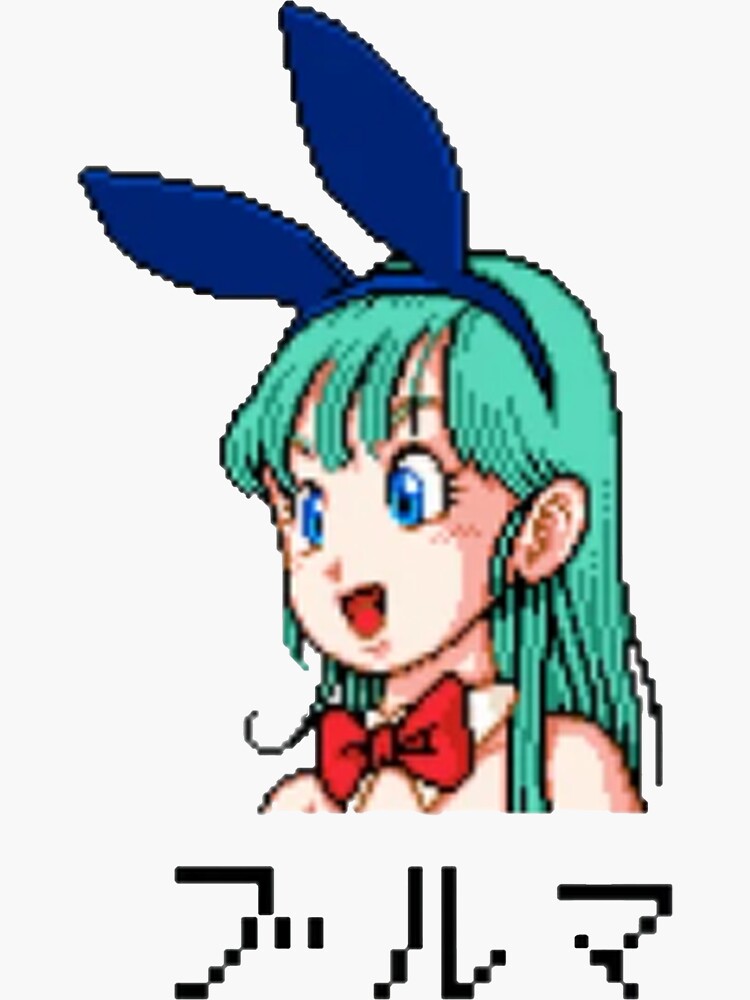 Pegatina «Pixel Art Bulma Bunny Girl» de NeeZukoArt | Redbubble