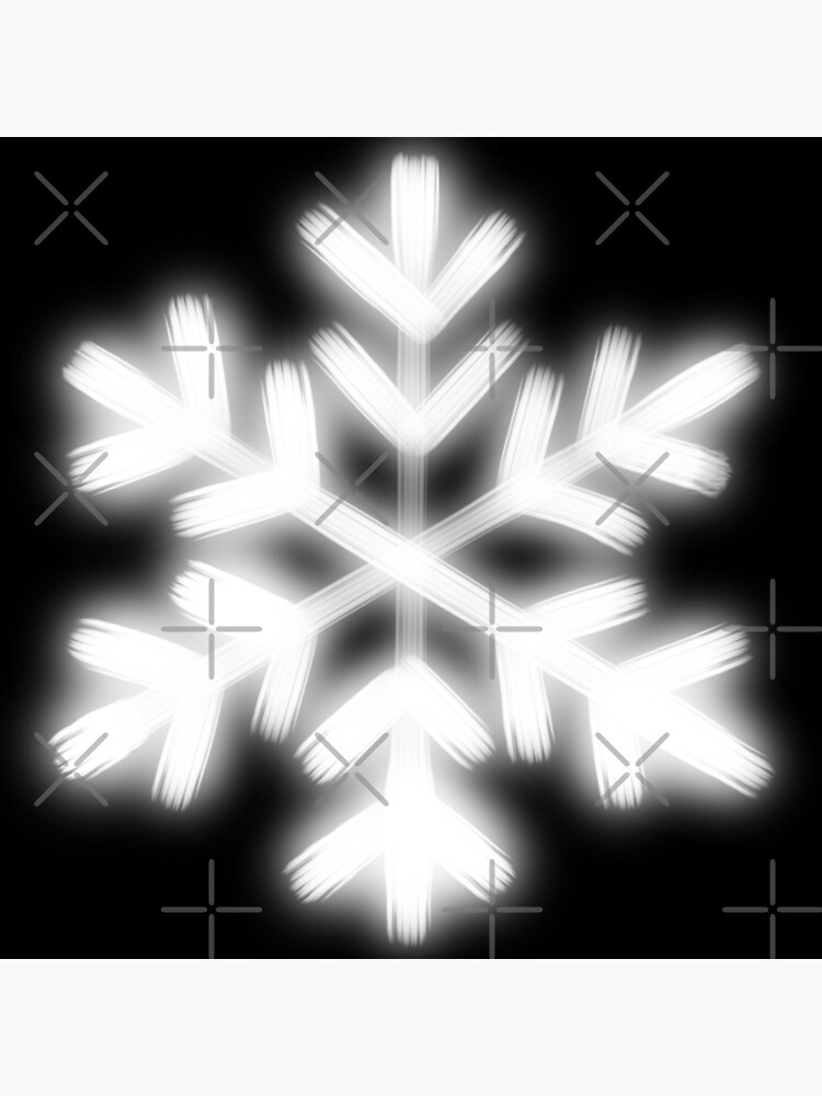"Holiday white snowflakes against black background, North Pole design ...